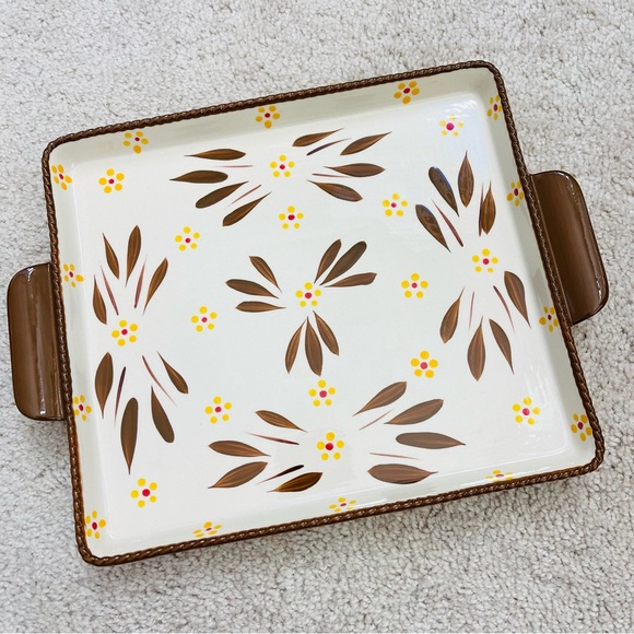 Temptations | Kitchen | Vintage Temptations Square Platter With Handles ...